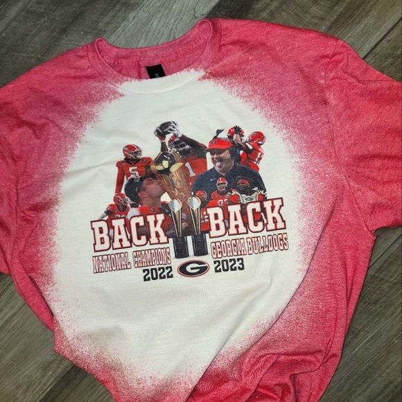 Gildan | Tops | Georgia Bulldogs Back To Back National Champions Shirt | Poshmark
